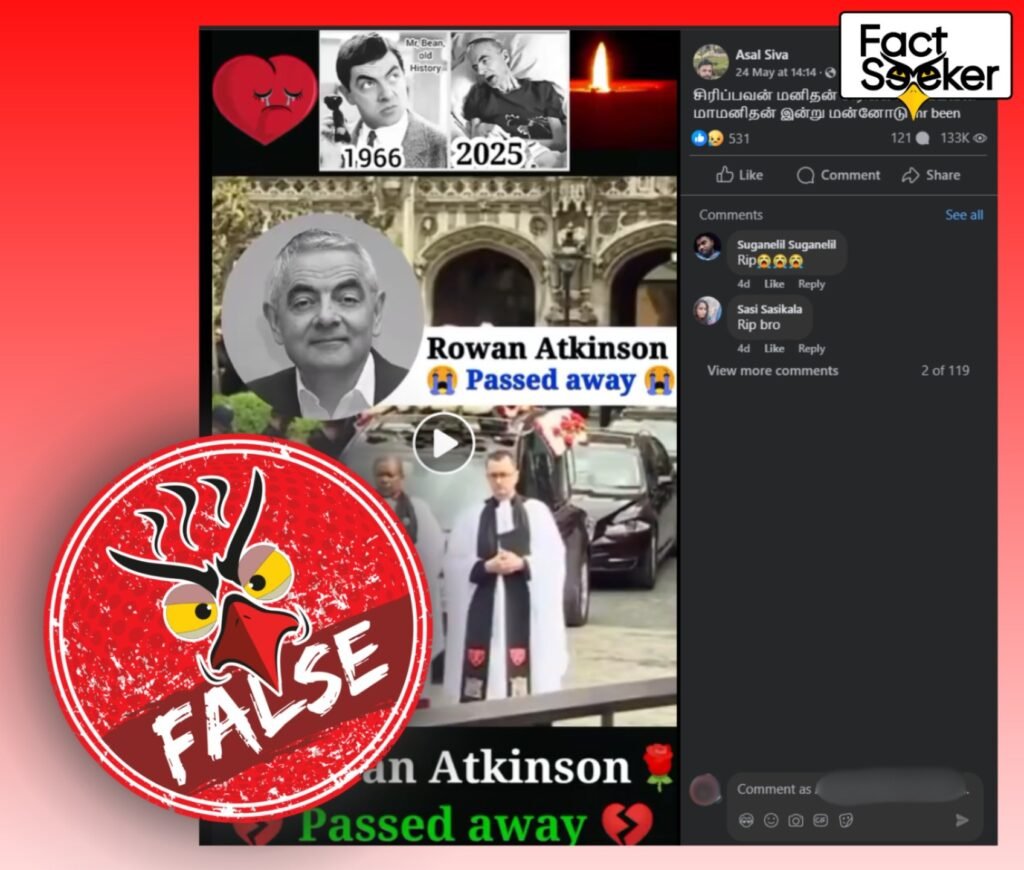 Viral Video Claiming Rowan Atkinson’s Death Is False – Factseeker